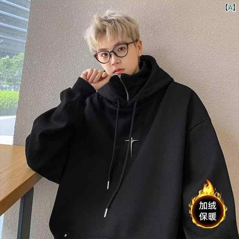 国 潮 高 襟 フード 付き 男性 冬の ベルベットは、 オーバー サイズの ゆったり した バージョンの ごろつきの ハンサムな ブランドの アメリカン ウェアを 厚く します供給カテゴリー: スポットブランド: その他商品番号: WL0...