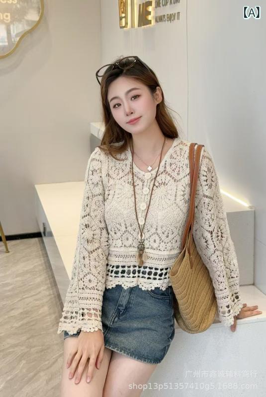 早春の 新型 優しい デザイン 感 フック レース 長袖 ニット 女性 フレンチショートカーディガン 薄い 上着商品番号: YHH9006ブランド: XCHENG生地名: コットン主な生地構成: コットン厚さ: 薄いバージョン: ルーズタイ...