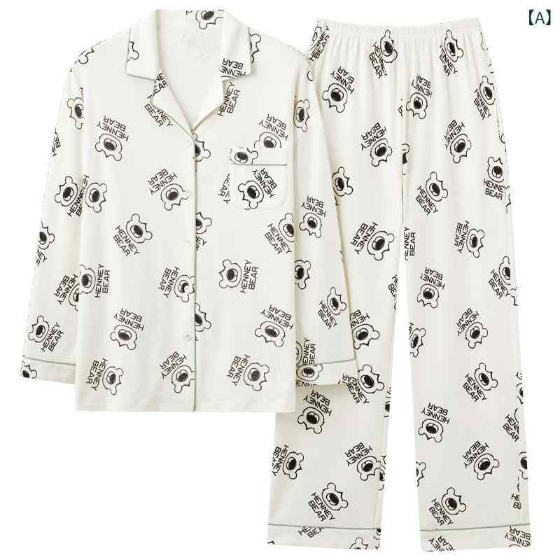 【 断 号 福祉】 春秋 綿 プルオーバー 綿 カップル パジャマ 女性 長袖 男性 用 ルーム ウェア製品カテゴリー: パジャマ生地名: コットンスタイル: カーディガン,シンプルかつカジュアル主な生地構成: コットン厚さ: 中程度の生地...