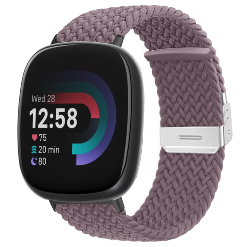 [LuFiYa] 時計バンド Fitbit Versa 4/Fitbit Versa 3対応 バンド ナイロン スポーツバンド 編組バンド 伸縮性 速乾性 交換ベルト 男女通用 サイズ調節 バンド Fitbit Sense 2/Fitbit...