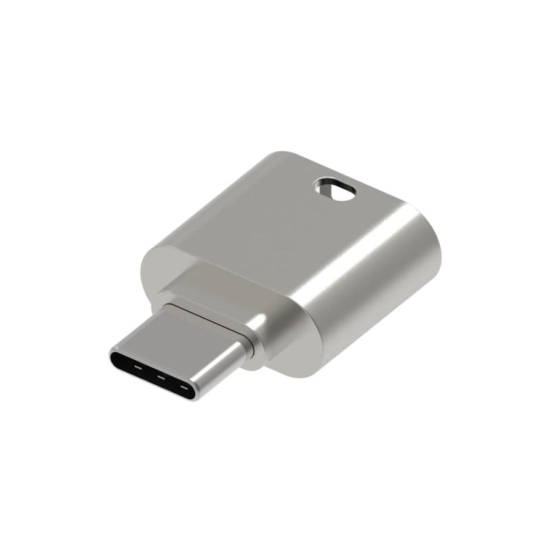 AXYO Type-C カードリーダー Micro SDカード対応 タイプC メモリーカードリーダー OTG 変換アダプタ 汎用 USB Type-Cポートのデバイスに対応 シルバー【USB-C カードリーダー】メモリカード Micro S...
