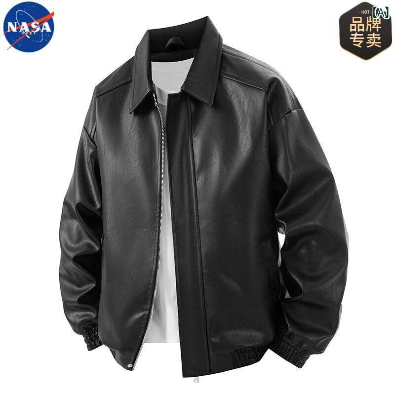NASA ブランド 連名 潮 牌 アメリカレトロ PU 皮 衣 コート 男女 春秋 襟 男性 ごろつき かっこいい ジャケット素材の機能: 通気性のある,防風性供給カテゴリー: スポットブランド: NASAOVER製品カテゴリー: ジャケッ...