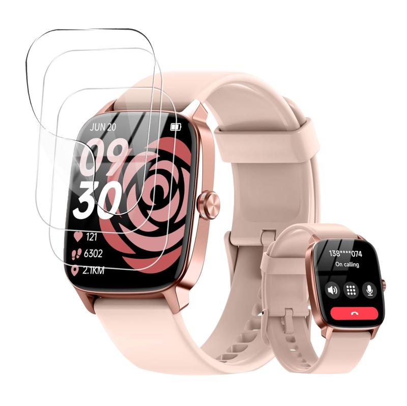 対応 BlazeChip TGW01 スマートウォッチ 1.85インチ大画面 保護フィルム 高感度です 反射低減 指紋防止 高い透明度 液晶保護フィルム【3枚入り】【対応機種】対応 BlazeChip TGW01 スマートウォッチ 保護フィ...