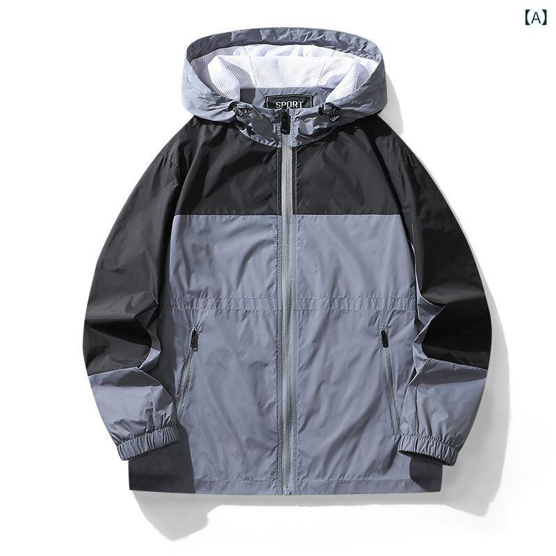 2025 新型 秋の カーディガンは 帽子と 通気 性の ある メッシュを 合わせて、 カジュアルな スポーツ コートの 男性 Y - 1158 風 衣を 合わせます。素材の機能: その他供給カテゴリー: スポットブランド: その他製品カテ...