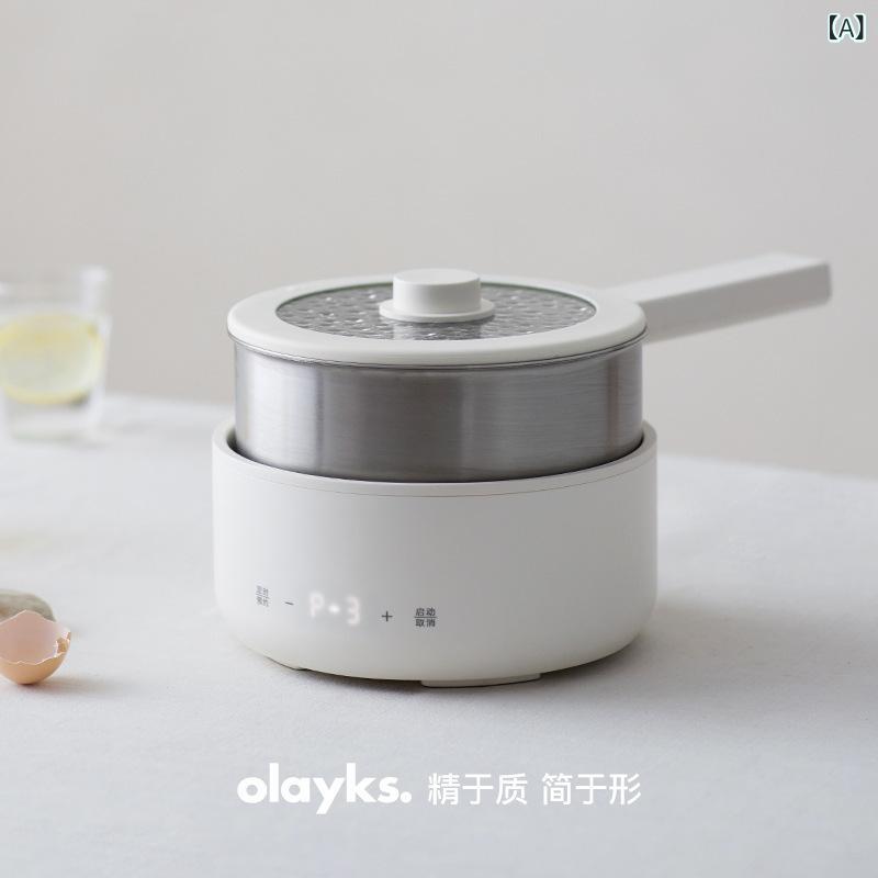 オレイクス 2 . 5 L 電気 鍋 家庭 用 寮 用多 機能 分離 型 電気 炒め 蒸し 調理 器 インスタント ラーメン 鍋 電気 鍋容量: 2.1-4L適用人数: 2人～3人掃除方法: 取り外して洗えるライナー素材: 304ステンレス...