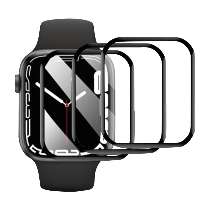【3枚】YAODLE Apple Watch フィルム 40mm アップルウォッチ 柔軟性PMMA製素材 フィルム Series SE3/SE2/SE/6/5/4 対応 3D曲面保護フィルム 防指紋 気泡レス 耐衝撃 飛散防止 自動吸着 貼...