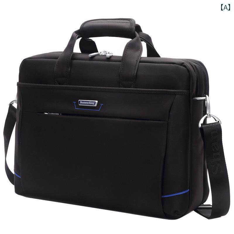 ブリーフ ケース メンズ大 容量 多層 立体 型 ビジネス 通勤 オックスフォード 16 inch ラップ トップ バッグ ショルダーバッグ クロスボディバッグスタイル: ビジネス通勤貨物番号: GWD2880-162材質: オックスフォー...