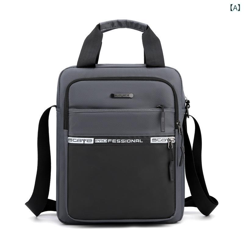 メンズシングルショルダーバッグ 新品 ナイロン 斜め 掛け ショルダーバッグトレンドハンドバッグ多 機能 出張 旅行 ビジネスブリーフケーススタイル: 都市シンプル貨物番号: Dt % 268076材質: ナイロン流行の要素: ミシン糸裏地...