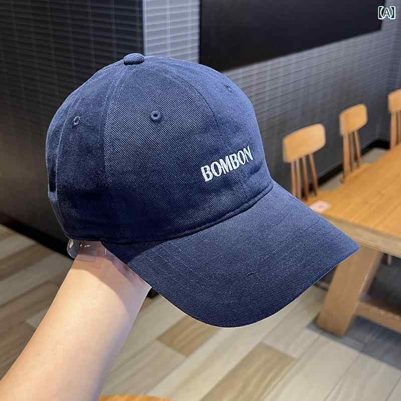 ファッションの 紺色の 野球 帽の 男性の 気質の 日よけ 春秋の 毛の 質感は 顔の 小さい 通用の アヒルの 舌の 帽子の 子供を 現します。商品番号: BQM-製品カテゴリー: 野球帽人気の要素: 英語のアルファベット季節に合わせて:...