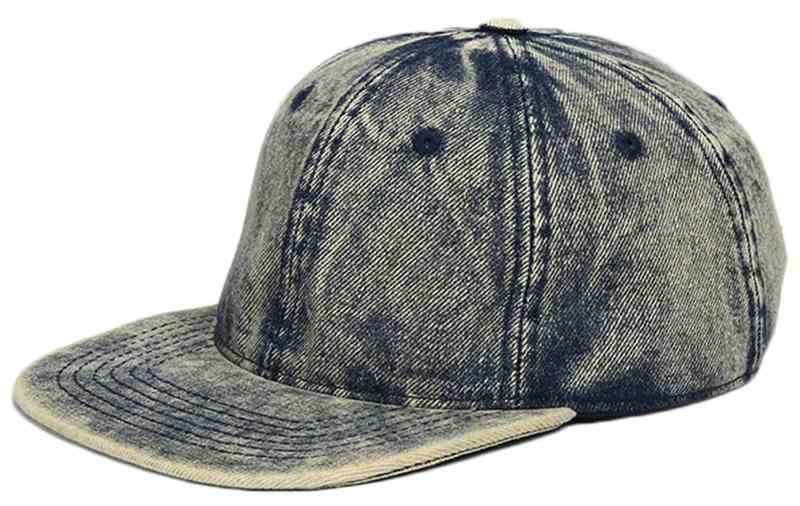 [GEJ-Tech] 平つば キャップ ウォッシュ加工 デニム コットン メンズ レディース 帽子 春 秋 冬【色落ちデニムのフラットキャップ】適度に色落ちしたヴィンテージ加工のデニムを使用したフラットキャップ（平つばキャップ）です。【コッ...