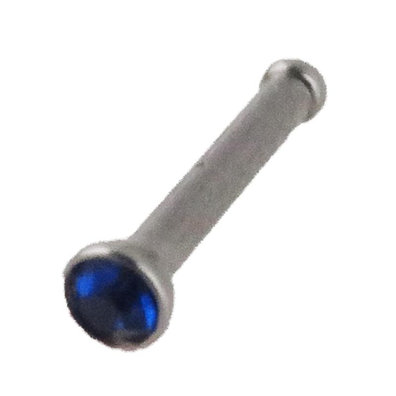 [PIAcollection] 鼻ピアス シルバーカラー 18G ジュエル ブルー 2mm ノーズスタッド 1mm CZ ハナピアス 鼻ピ はなピアス ボディピアス ボディーピアス npstsv18gcup2bl●素材：ステンレス ●ゲージ...