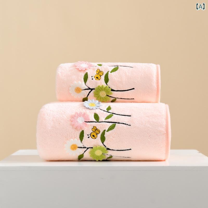 2個セット漫画 バス タオル 刺繍 セット 厚い コーラル ベルベット 吸水 速 乾 成人 家庭 用 カップルタオルプレゼント 卸売りブランド: 素韻格貨物番号: 8001糸ゲージ: 40本材質: コーラルベルベットタオル、タオル類の細分化...