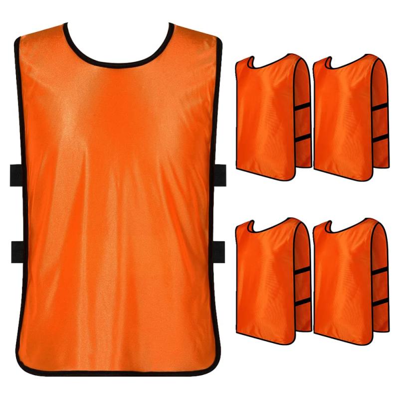 [Airself] カラービブス 5枚セット サイドレス 無地 通気性 軽量 サッカー バスケ フットサル衣類の上からでもスムーズに脱ぎ着できるサイドレスタイプのビブスです。一般的なビブスとは異なり両サイドはゴムバンド仕様になっているため、...