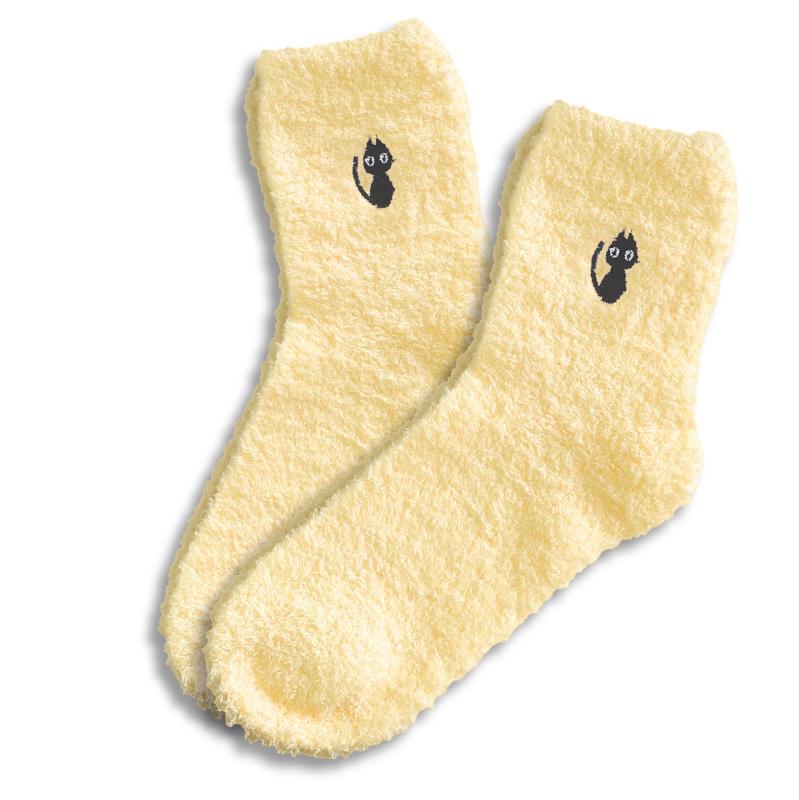 [N.M.JAPAN] もこもこソックス (約23-25cm) モコモコ靴下 ルーム ソックス レディース【 ぽかぽか靴下 】 足を包み込むもこもこソックス 「NMJ」製のもこもこソックスは、冷えから足を守る手触りの良い靴下です。小鹿と子猫...