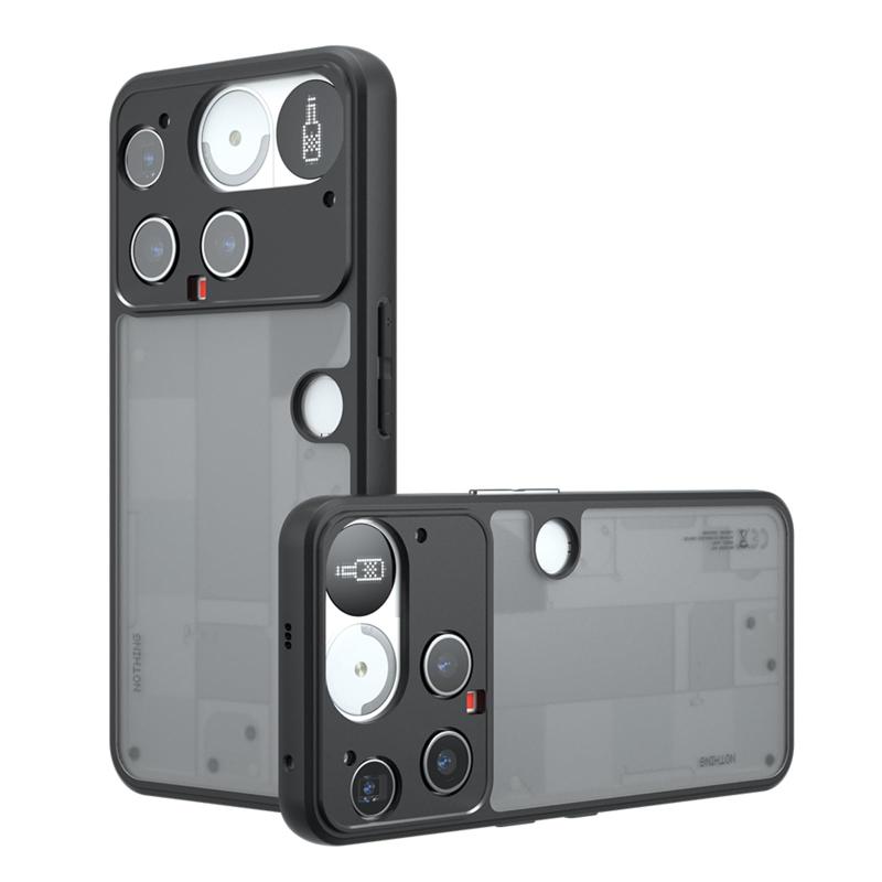 【TIFIYA】For Nothing Phone (3) 用 ケース 指紋防止 米軍MIL規格 TPU+PC素材 ナッシングフォン 3 ケース 耐衝撃 落下防止 耐久性 カメラ保護 軽量 nothing phone 3 保護カバー 半透明...