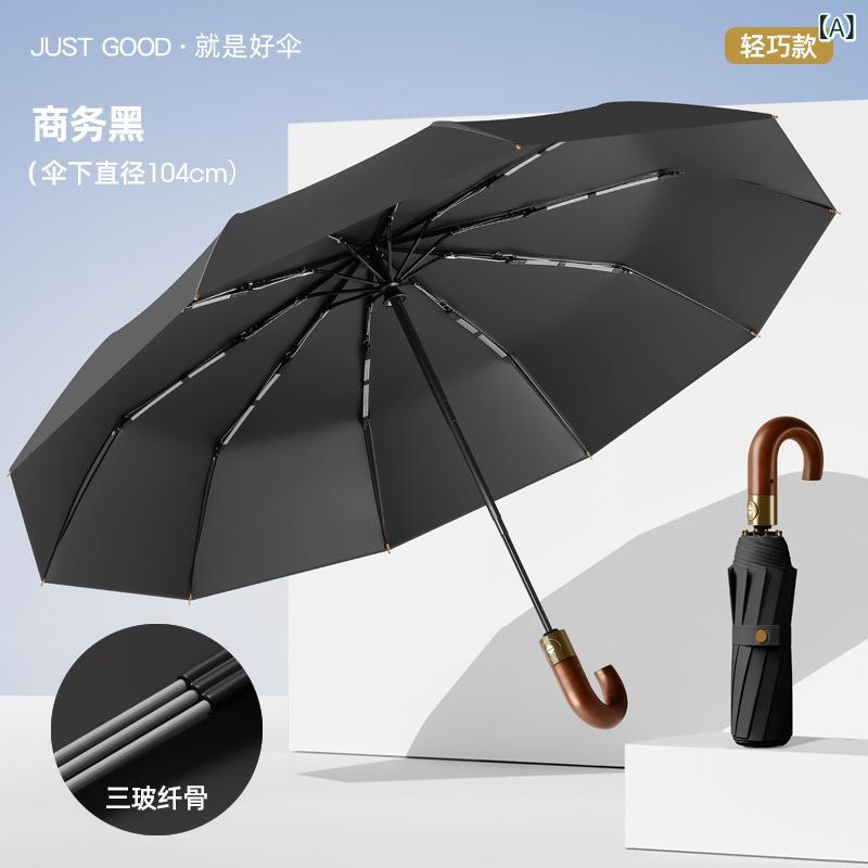 国境を 越えて 人気の 木製 曲 柄 自動 折りたたみ 傘、 日傘、 雨傘、 ギフト、 広告 傘、 ロゴ 印刷 可能 傘ブランド: CAIJIEスタイル: レトロ,70% off 傘輸入するかどうか: いいえイメージ: 70% off 傘傘...