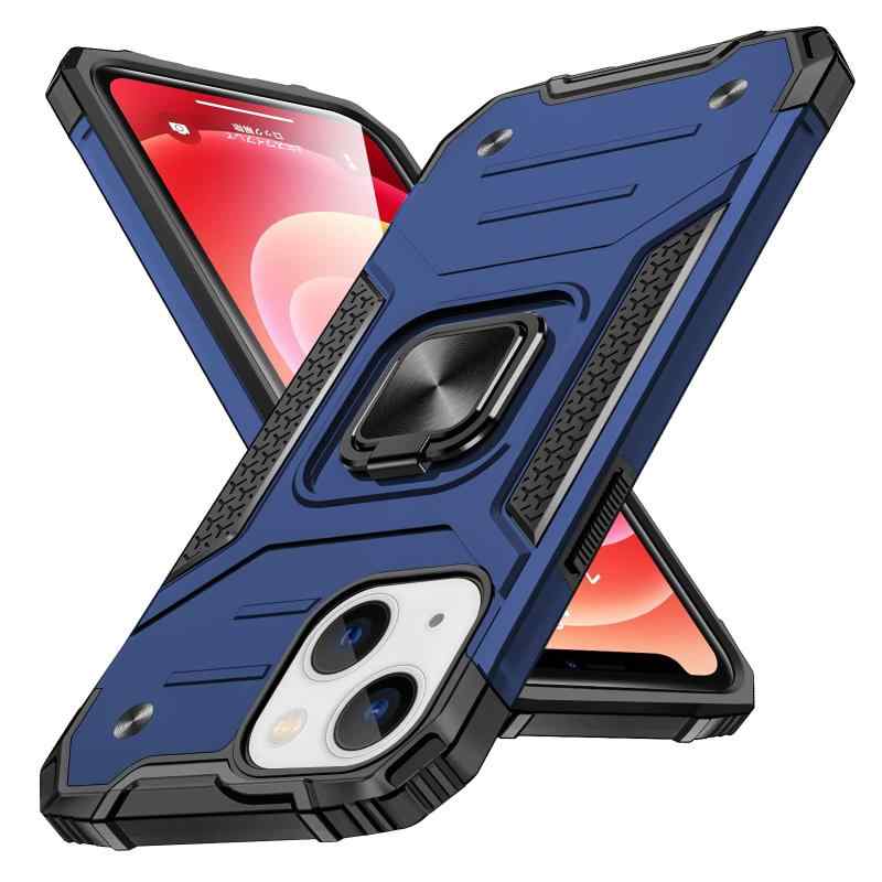 WACJOSD 対応 iphone 13 用の ケース リング 耐衝撃 米軍MIL規格取得 TPU+PC 衝撃吸収 カバー レンズ保護 リングつき 指紋防止車載ホルダー対応 360°回転 スタンド機能 防塵 薄型 落下防止 擦り傷防【対応機...
