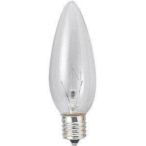 旭光 シャンデリアランプ C32 105V40W 全光束:420lm 口金:E12 クリヤー C32 E12 100/110V-40W(C)ガラス球の形状が炎型の電球。クリスタルガラスセードを使用器具に取付けたり、ランプ単体だけでもムード照...