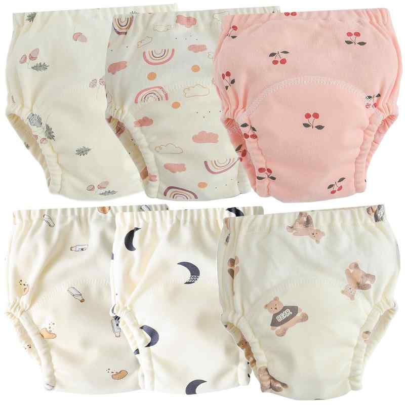 [GoUseGo] トレーニングパンツ ベビー 女の子 男の子 6層 6枚セット 赤ちゃん トイトレパンツ 80 90 100 110cm 綿 コットン 布パンツ 幼児 トレパン おねしょ パンツ 下着 保育園用【肌に寄り添う上質素材】赤ち...