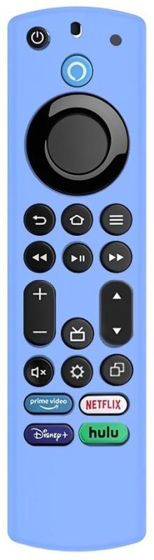 ファイアTV スティックリモコンカバー 音声認識コントロール 4KMax用 シリコンカバー 耐衝撃 防傷 防汚 防水 丸洗い可 全体保護 ソフトカバー 滑止対応(スカイブルー)【防汚・耐衝撃】シリコン素材が汚れや傷、日常的な衝撃からリモコン...