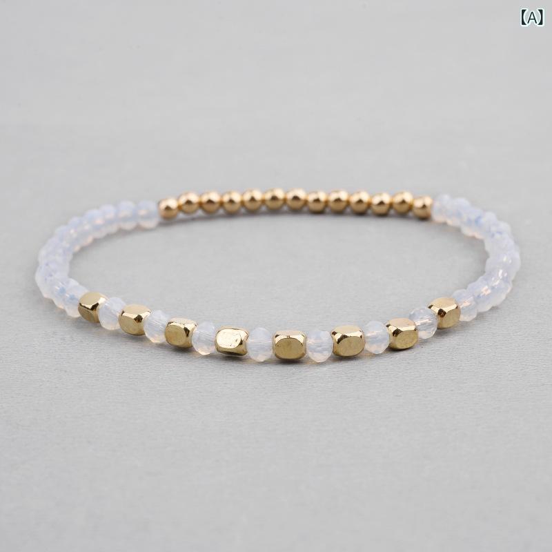 クロス ボーダー 直売 オリジナル diy 手作り ビーズ 水晶 ブレスレット 女性 幾何 学 的形 黒 胆石 アクリル 米 珠 手 串材質: クリスタルブランド: 博久生産コード: ブラックグリーンホワイトピンクシャンパンレッドグレー多色...