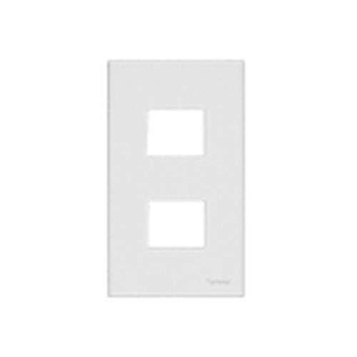 パナソニック スクエア用コンセントプレート 2コ用 利休色 WTF8002G●コスモシリーズワイド21<br>●コンセントプレート<br>●スクエア<br>●1連用