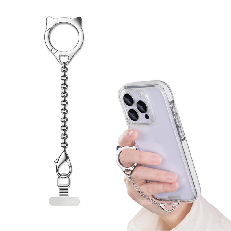 [RAFEIO] 携帯ストラップ スマホストラップ 落下紛失防止 リングストラップ 内径22mm超軽量15g耐荷重20kg フィンガーストラップ さびない 0.4mm極薄ステンレス製ホール付き イヤホン鍵USBメモリ対