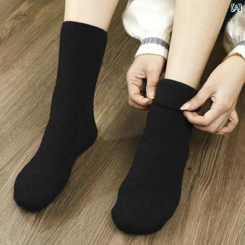 防寒 ウール ソックス 男女 兼用 冬 用 ミドル 丈 レ トロ 無地 カシミヤ スノーソックス 卸売多 用途 厚手 保温生地名: ウール骨なし縫製: いいえ: 機械の縫い目機能: 吸汗パターン: 純色梱包形態: パッケージなし適用性別: ...