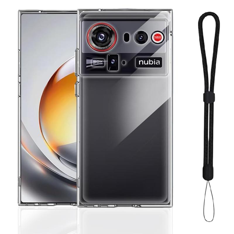 For Nubia Z80 Ultra ケース クリア 保護カバー 【HASADEDE】 指紋防止 TPU素材 柔らかい手触り スクリーン &amp; カメラ保護 四角エアバッグ落下防止 耐衝撃 軽·薄型 黄変防止 擦り傷防止 Nubia ...