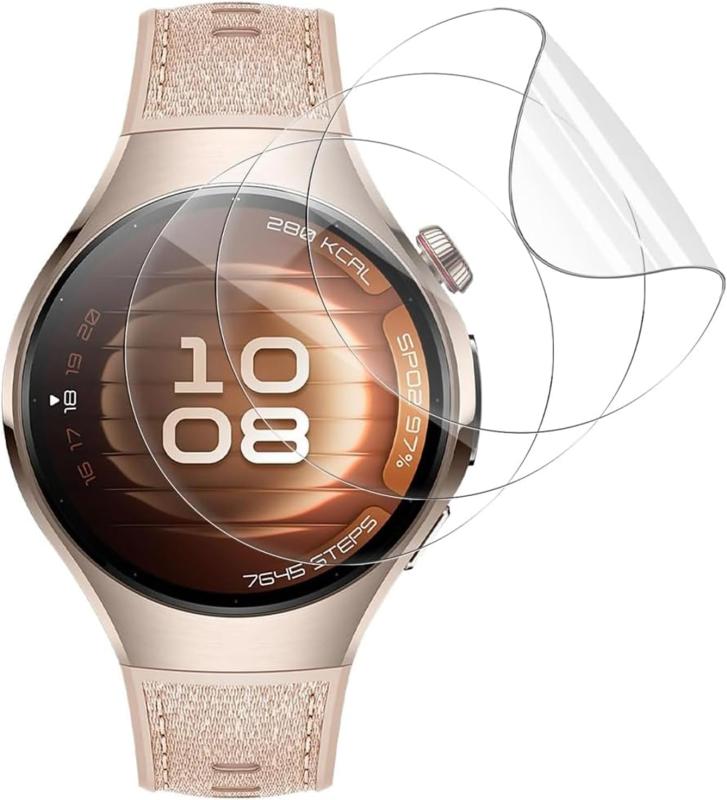 Gosento For HUAWEI Watch5 42MM フィルム HUAWEI Watch 5 42MM 全面保護フィルム 【3枚入り】非ガラス 高透過率 耐衝撃 防指紋 超薄 TPU保護フィルム 気泡ゼロ全面保護【対応機種】HUAW...