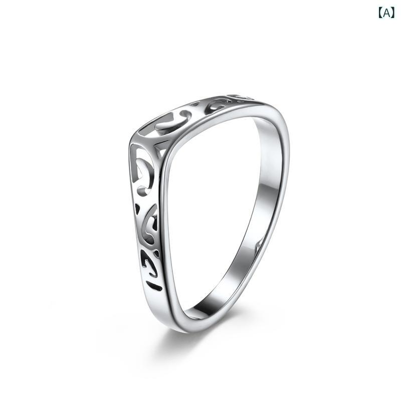 アマゾン カルトゥルノット チタン 鋼 リング ハート 型 カルトゥルノット 婚約 指輪 レディース テール リング ハンド ジュエリー種類: 指輪、指輪材質: チタン鋼貨物番号: K-R538ブランド: その他スタイリング: ジオメトリ処...