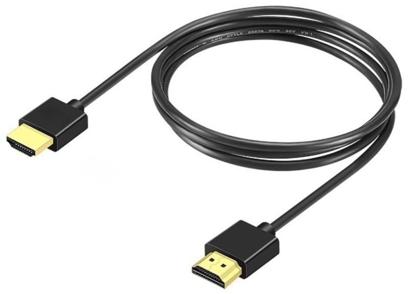 HDMIケーブル 1m 極細3.2mm スーパースリム HDMI2.0 ハイスピード 4K/60Hz 3D対応 テレビ・モニター・PC・PS5・Switch・ゲーム機対応【極細スーパースリム】 直径わずか3.2mmの極細HDMIケーブル。通...