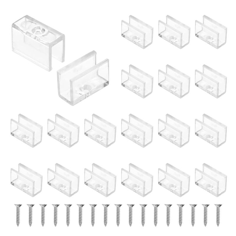 PATIKIL LEDストリップライトクリップ、36個セット取り付けブ ラケット固定クリッププラスチッククランプホルダー304ステンレススチールネオンR G Bライトケーブルリボン用のネジ付き仕様：カラー：クリア；素材：プラスチックPC；取...