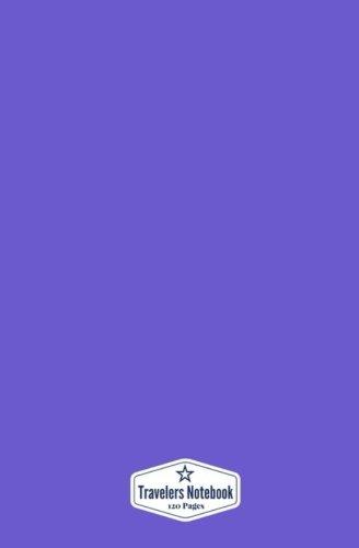Travelers Notebook: Violet, 120 Pages, Blank Page Notebook (5.25 x 8 inches)