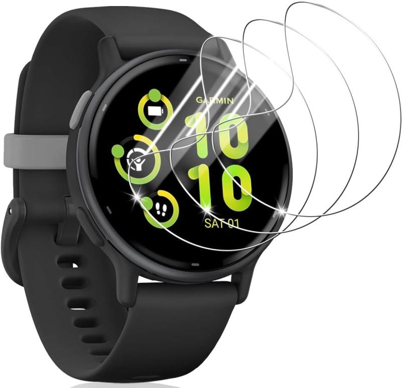 Gosento For GARMIN(ガーミン) vivoactive 6 フィルム vivoactive6 全面保護フィルム 【3枚入り】非ガラス 高透過率 耐衝撃 防指紋 超薄 TPU保護フィルム 気泡ゼロ全面保護【対応機種】vivoa...