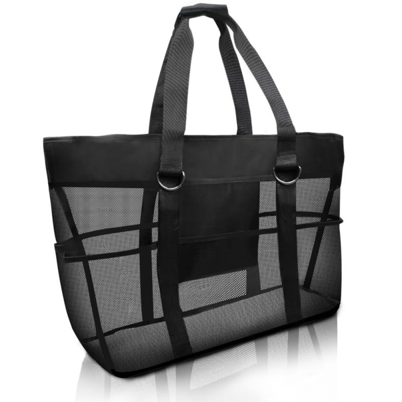 [CANPEKI] ビーチバッグ プールバッグ 軽量 大容量 メッシュバッグ ビーチ/水泳/ジム/スパ/温泉/旅行 収納袋 手提げカバン 収納力 折り畳み可能【メッシュバッグの詳細情報】サイズ（約）：長さ70cm（上）/55cm（下）×横1...