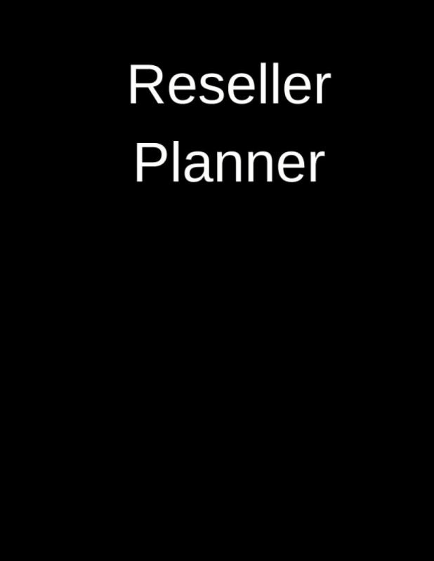 Reseller Planner: Black Notebook: Gift for Small Business Owner, Journal A4, 120 Pages