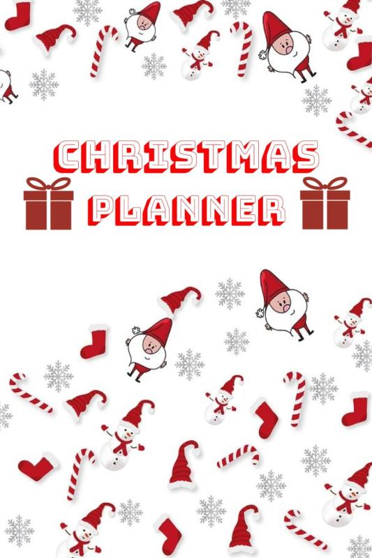Candy Cane Christmas Planner / A5 Notebook: 150 pages to help keep yourself organised for the festive season