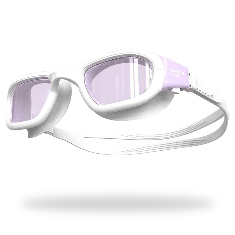 WATERTIME水泳ゴーグル男女兼用UV防止防水超柔軟シリコンマット室内・屋外兼用ビッグフレーム快適フィット大人用ゴーグル【プロ級曇り防止+UV防御】 特殊コーティング技術で結露を徹底ブロック紫外線99%カットのUVプロテクト機能付き。【...