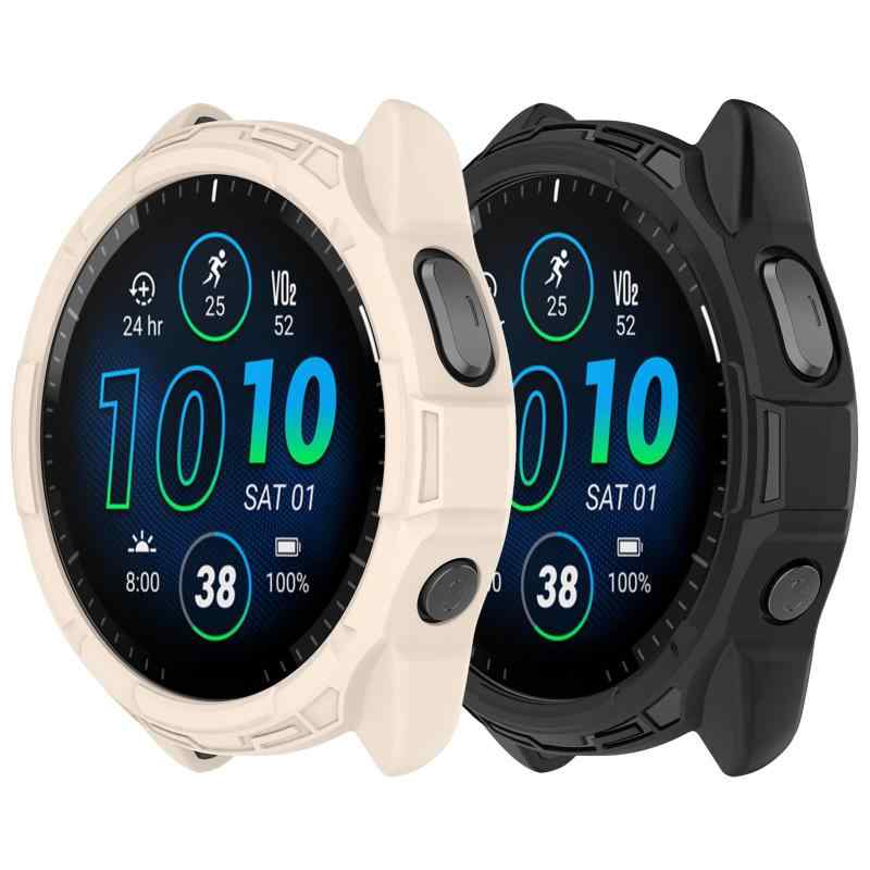 ［RuenTech］対応GARMIN Forerunner 965ケース 保護ケース Garmin Forerunner 965用カバー 6色可選 ソフトシリコン製 プロテクターカバー 耐衝撃 軽量 取り付け簡単【対応機種】：GARMIN ...