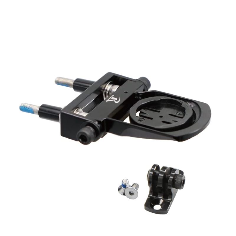 レックマウント(Rec-Mounts) wahoo Aero コンボマウント(ボルトクランプタイプ)ワフー New BOLT(V2)専用【WAH3-BOLT17+GP】(下部アダプター GP-K400A付き)コンボマウント（ゴープロ インタ...