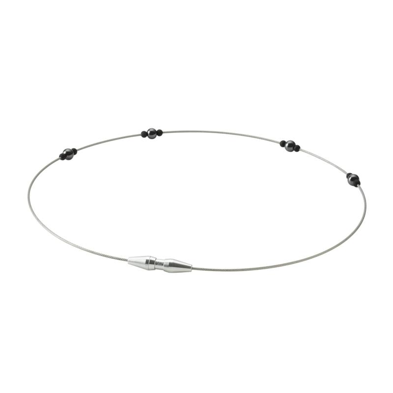 【陸上 不破聖衣来選手 愛用商品】 ファイテン(phiten) RAKUWA磁気ネックレス EXTREME ステーション (ブラック・シルバー) スポーツネックレス メンズ レディース【肩こり】【首こり】【こり改善