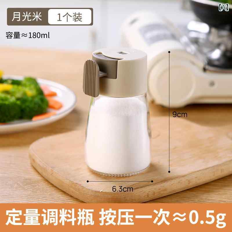 家庭 用 定量 塩 缶 調味 料 缶 調味 料 箱 キッチン セット セット 密封 防湿 ガラス 調味 料 缶 制御 塩 瓶ブランド: 達輸入ですか: いいえ商品番号: 3846材質: ガラス詰め調味料タイプ: 固形調味料産地: 義烏贈答を...