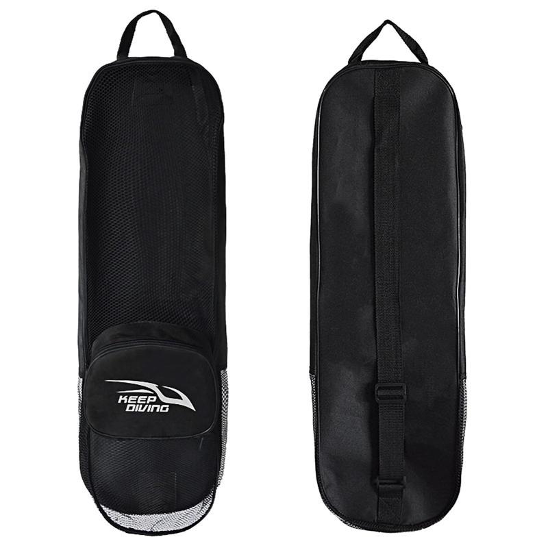 fangzi ダイビングフィンバッグ、ポータブルダイビングフィンバッグ PVCフィン保護バッグ ショルダーストラップ付き スキューバダイビング用ダイビングマスク、シュノーケル、フィンを運ぶのに十分な大きさです。鍵、財布、携帯電話などの個人用...