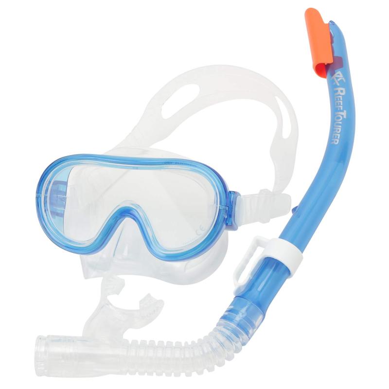 リーフツアラー(REEF TOURER) シュノーケリング シュノーケル マスク 子供用 2点セット シリコーン製 4-9才 RC0205