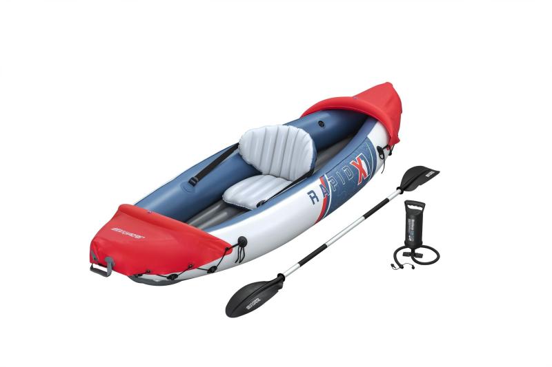 Bestway Hydro Force Rapid カヤック インフレータブル 空気注入式カテゴリータイプ：レクリエーション - 様々な水面状況でバランスを保つ幅広形状Inflata-Shield素材は、穴が開きにくく、伸縮性を抑えることで...