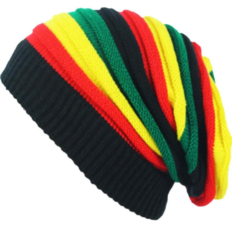 [A'sTool] レゲエ 帽子 ニット帽 タム帽子 タム ニット ラスタドレッドヘアやレゲエファッションによく似合う、ラスタからーのご機嫌なニット帽子です。タム帽子はラスタマンのドレッドヘアーの長さに合わせて被る丸くて縦長の帽子のこと。ジ...