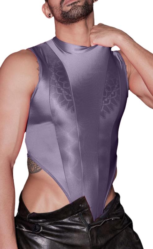 [Maeau] レスリングウェア シースル メンズ メッシュ シングレット ボクサー パンツ tバック ショーツ ボディスーツ 男性 一体式 つなぎ 透け感 スポーツ フィットネス 下着 インナー【高品質素材】当商品は上質なメッシュ素材を採...