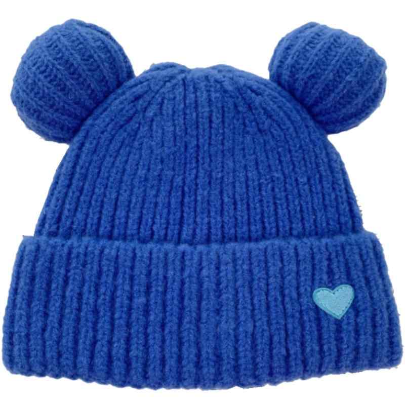 [ホワイトファング] 帽子 ニット おしゃれ 秋冬 厚手 防寒 かわいい くま アニマル ハート レディース CZ559くま耳にハートのワンポイントがかわいい レディース カジュアル デザイン ニット帽。カラーを合わせたグッズと一緒にコーデ...