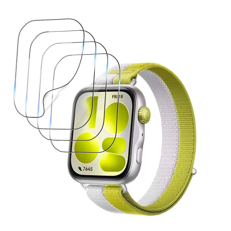 【4枚セット】For スマートウォッチ HUAWEI WATCH FIT 5 1.82インチ 保護フィルム 【BAOLINTX】TPU製 全面保護 撥油性 指紋防止高感度 装着簡単 24時間内気泡自動消え 反射低減 高透過率 HUAWEI ...